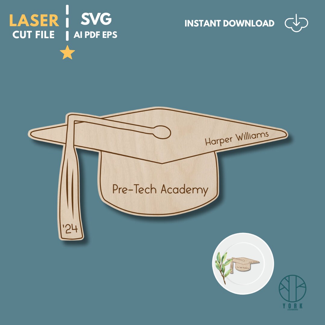 Graduation Tag, Laser Cut File, SVG, Digital, Keepsake, College Hat ...