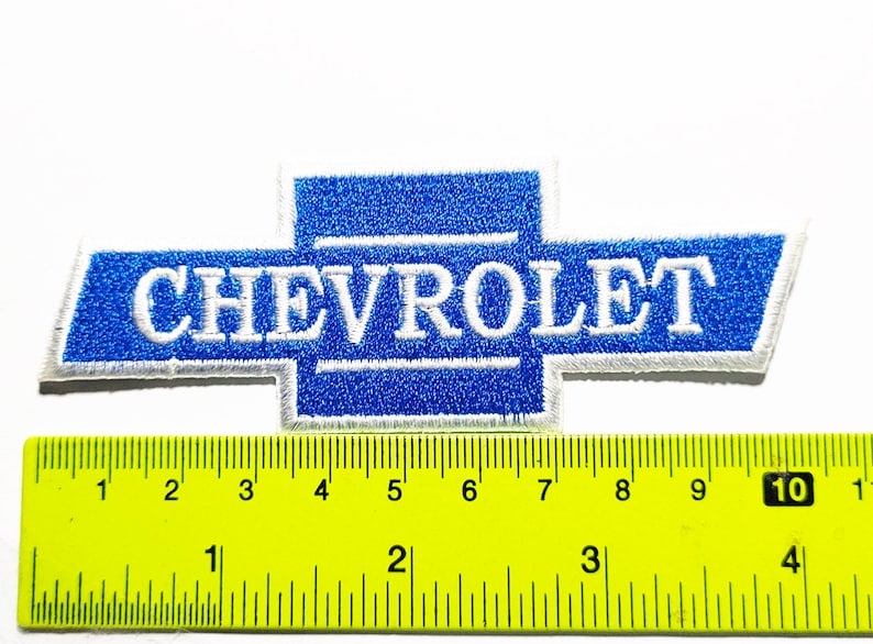 Chevrolet Logo Patch: Blue Embroidered Iron-on Applique - Etsy