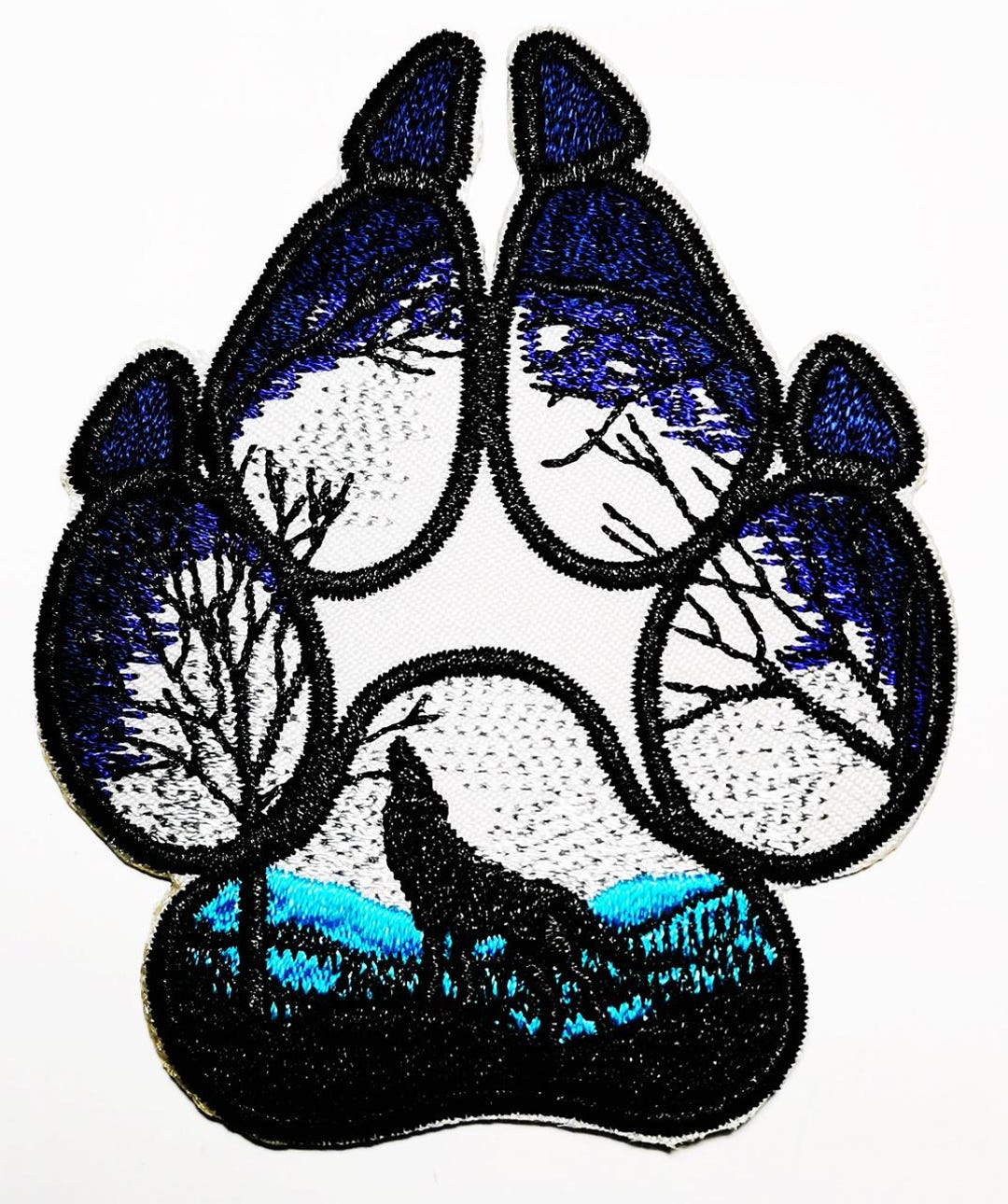 Wolf Footprints Iron-on Patch: DIY Embroidery Applique (3PCS) - Etsy