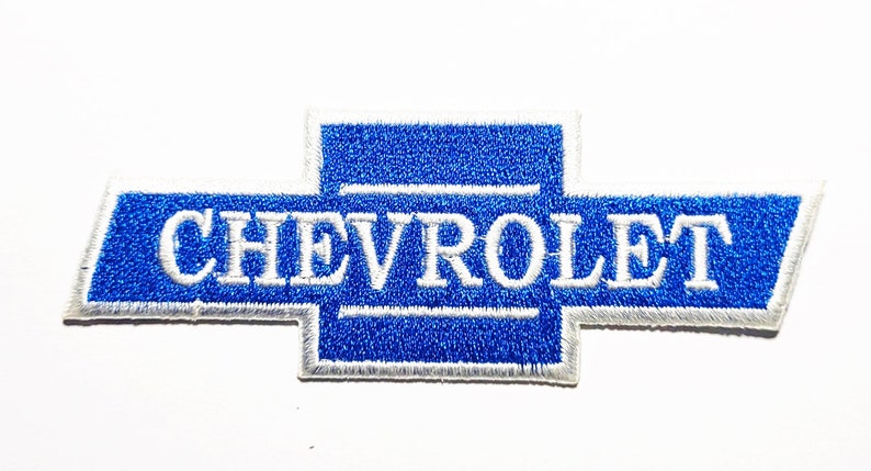 Chevrolet Logo Patch: Blue Embroidered Iron-on Applique - Etsy