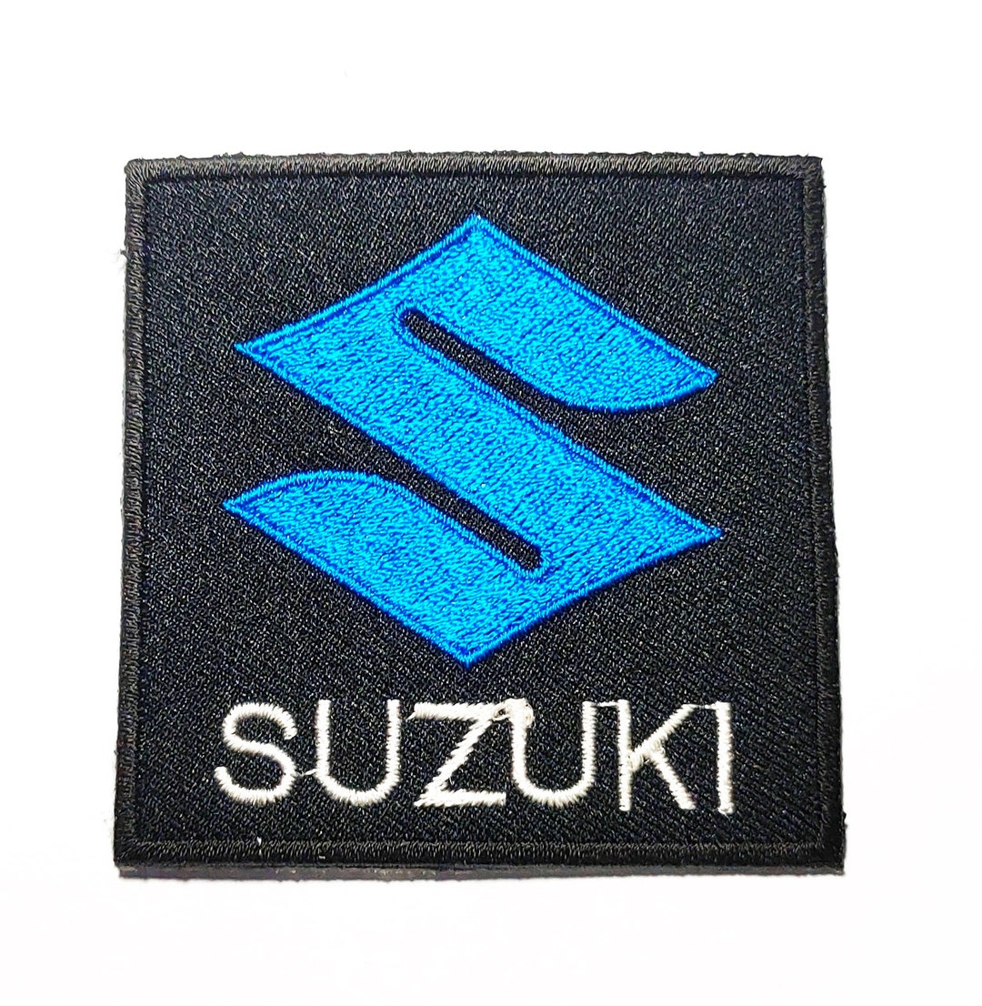 Suzuki Motorcycle Patch: Embroidered Iron-on Applique (7x7 Inches) - Etsy