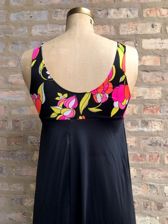 1960's Neon Floral Nightdress - Gem