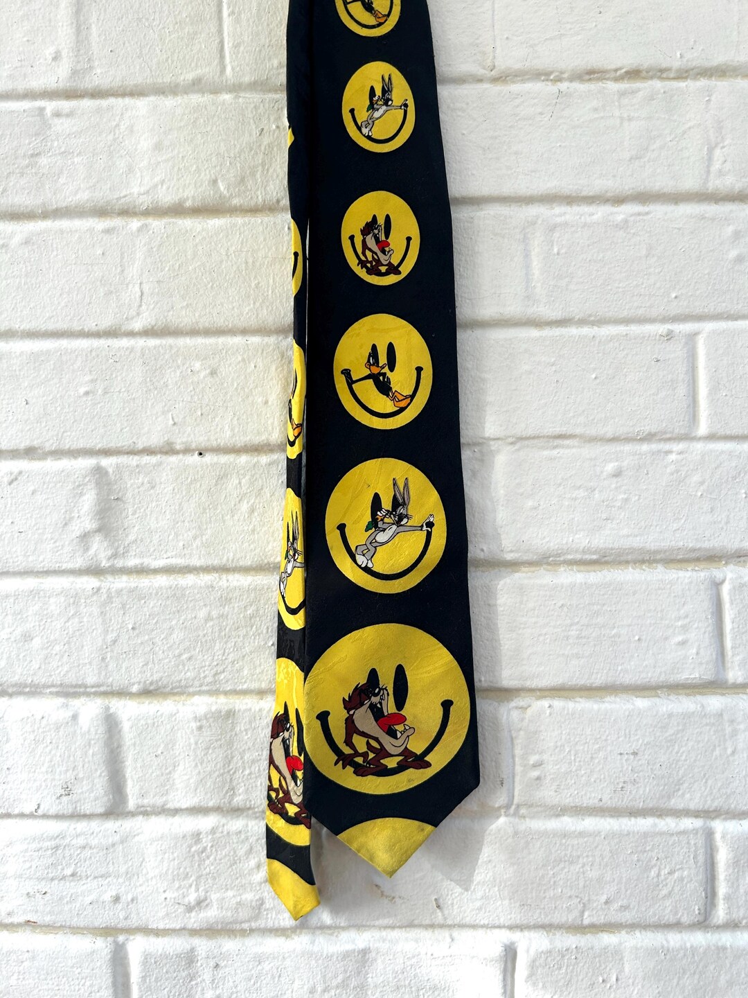 1990's Looney Tunes Smiley Face Tie - Etsy