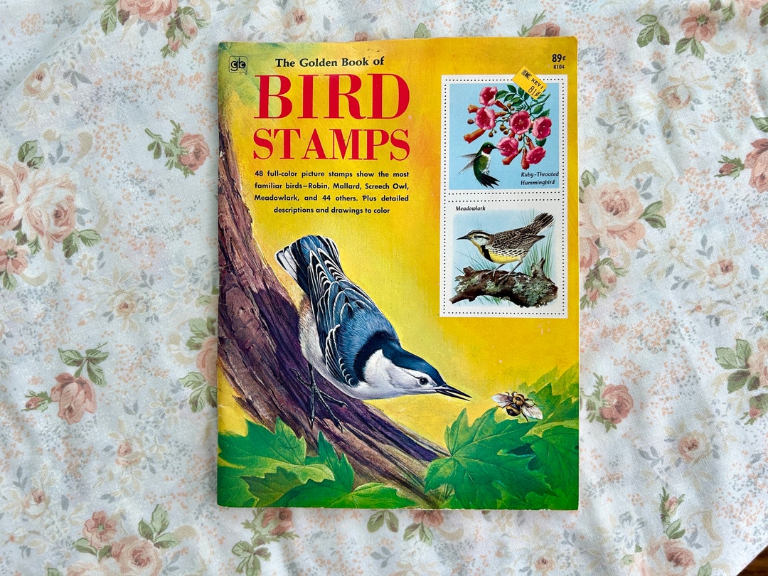 1970's Printing the Golden Book of Bird Stamps - Etsy