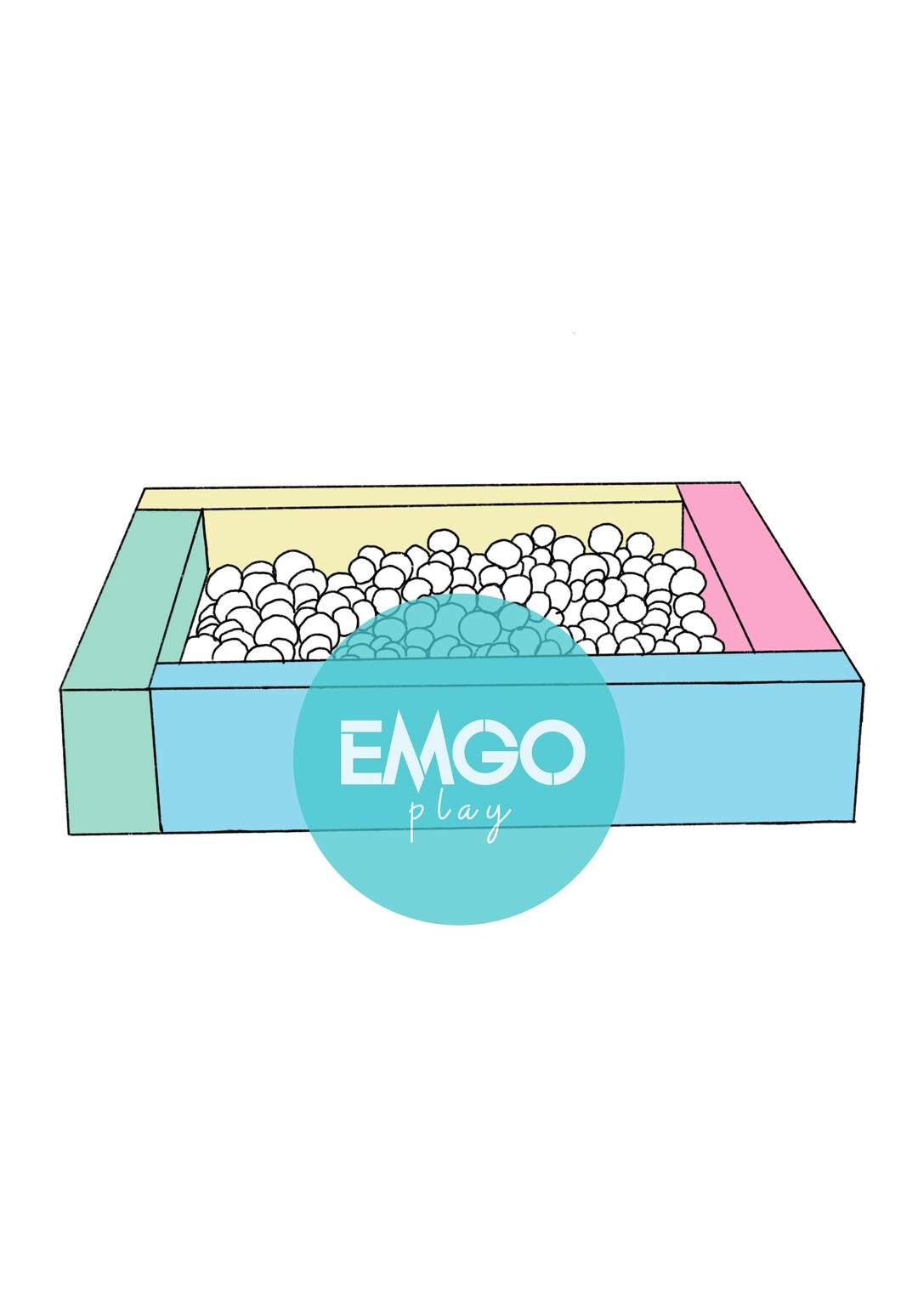 Pastel Ball Pit Design Mockup Soft Play - Etsy