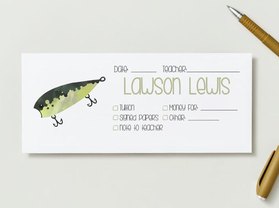 Editable School Envelopes, Lunch Money, Fundraiser (digital Template ...