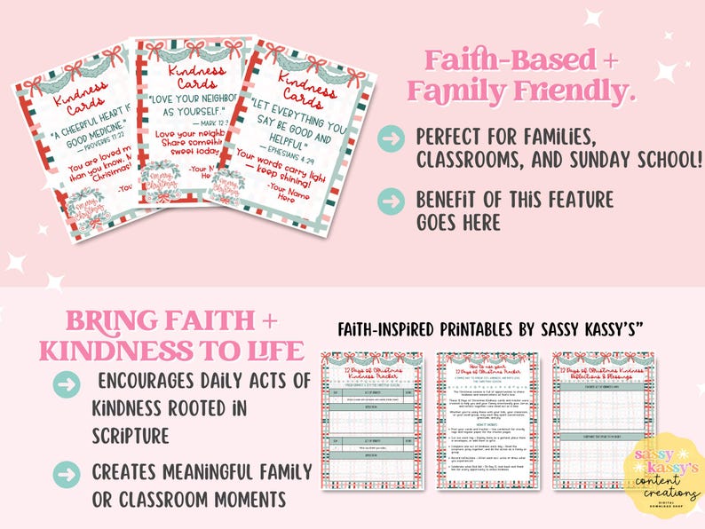 12 Days of Christmas Kindness Tags | Faith-based Printable | Family ...