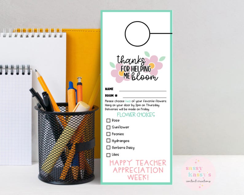 Teacher Appreciation Door Hangers | Editable Teacher Gift | Teacher ...