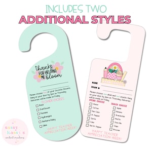 Teacher Appreciation Door Hangers | Editable Teacher Gift | Teacher ...