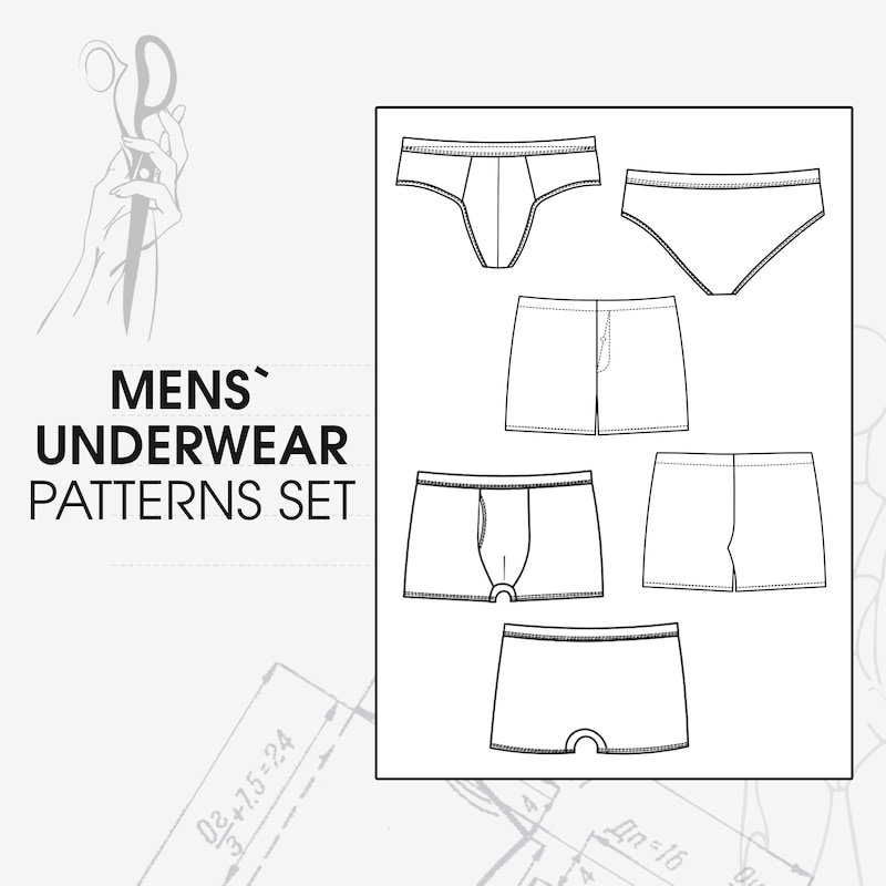 Underwear Pattern - Etsy