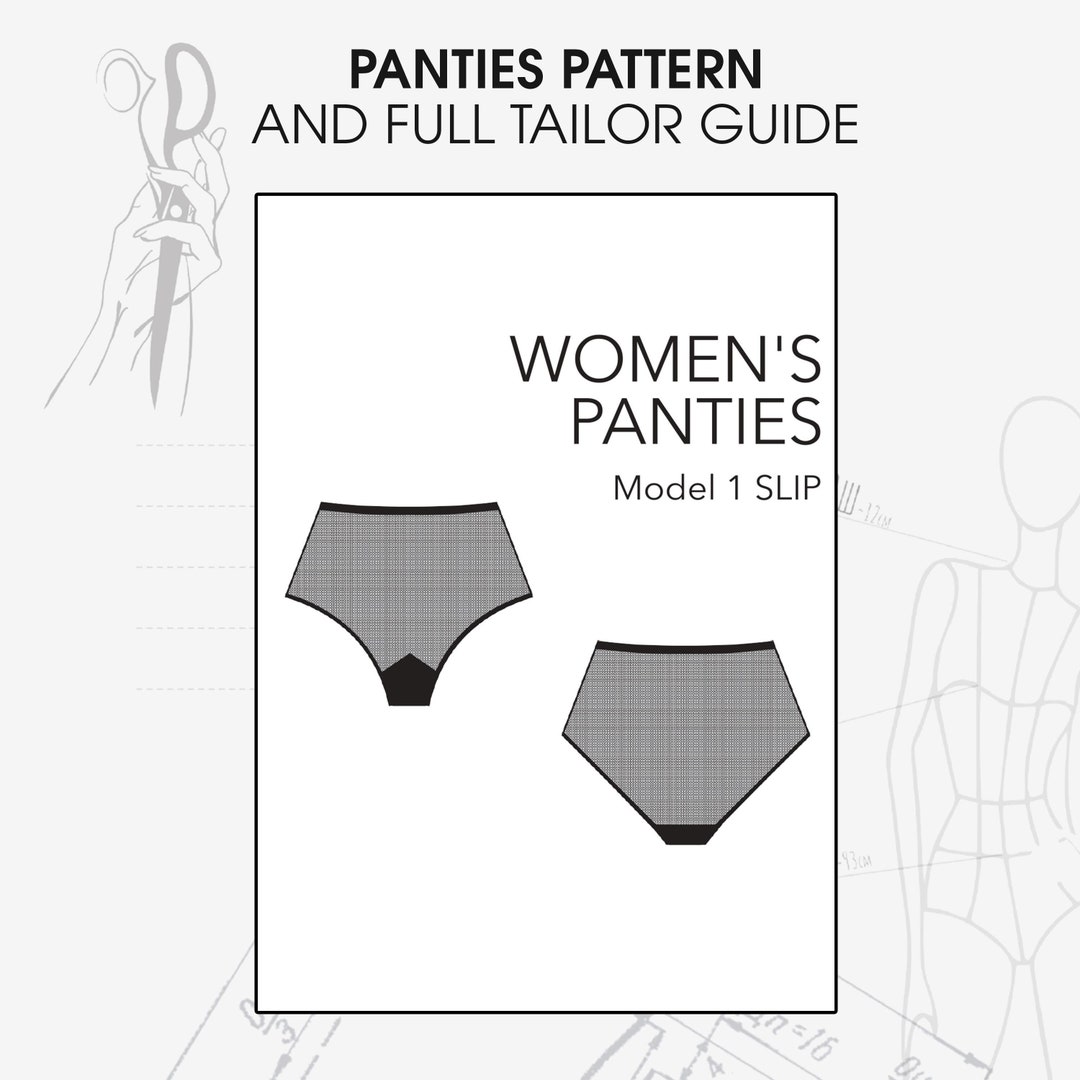 Classic M Size Panty Sewing Pattern, Slip Panties PDF Pattern ...