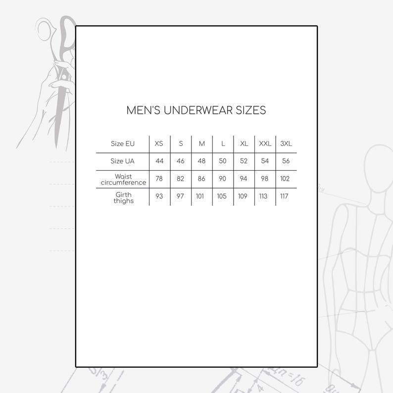 Men's Boxer Shorts Sewing Pattern, Size M (PDF Pattern) - Etsy