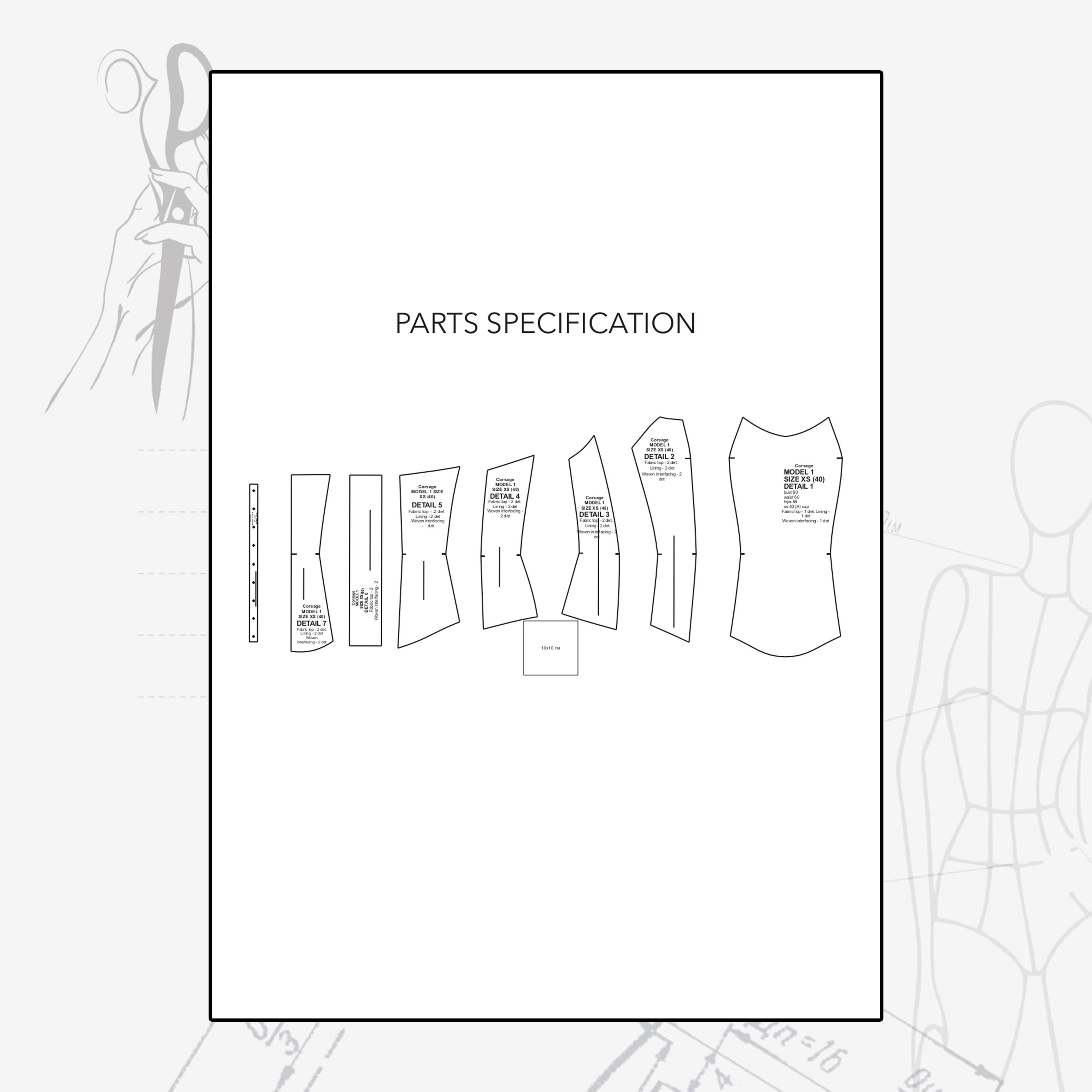 Pdf Corset Sewing Pattern Full Guide, Wedding Corset Patron Coudre ...