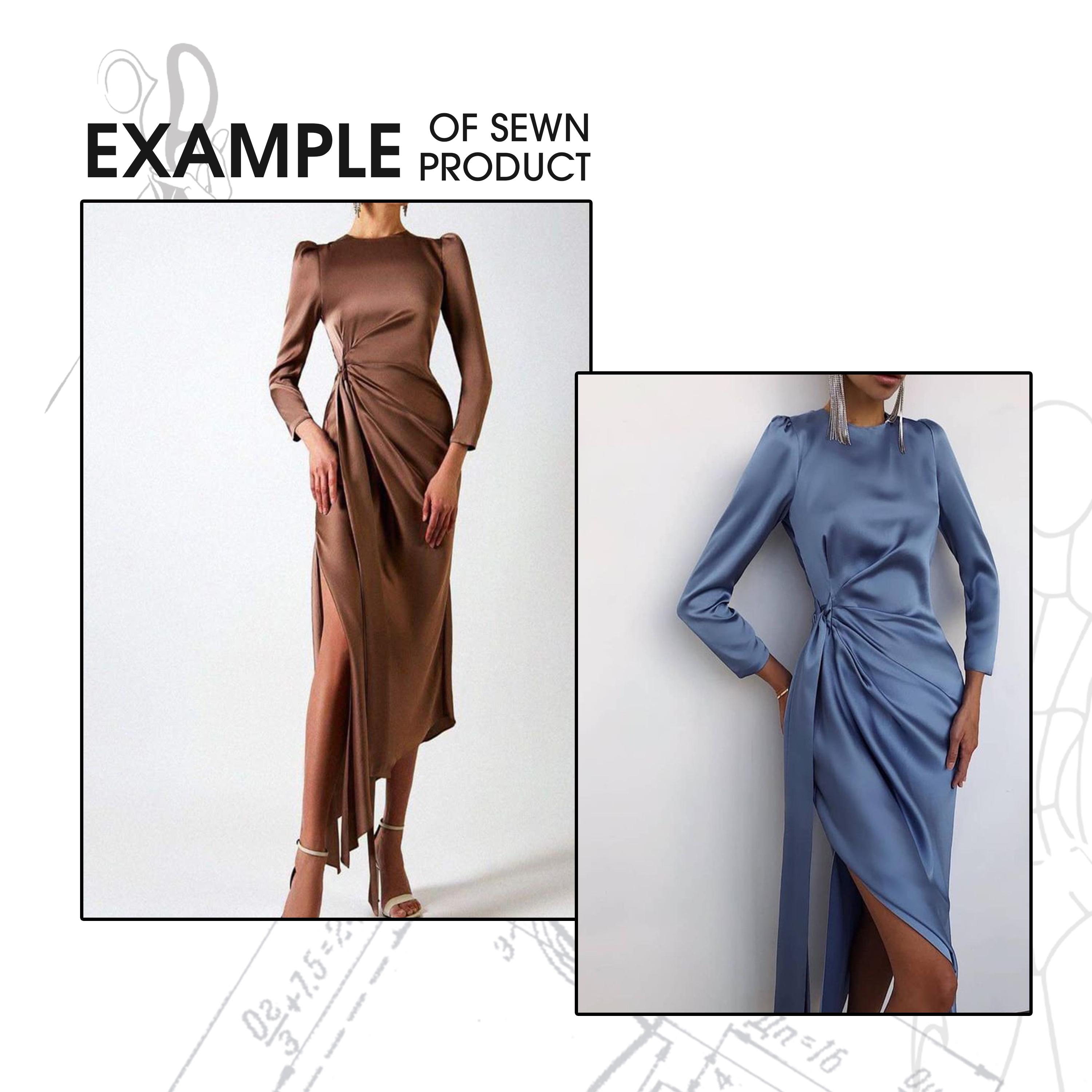 Prom Corset and Dress S Size Sewing Patterns, Silky Gown and Corset ...