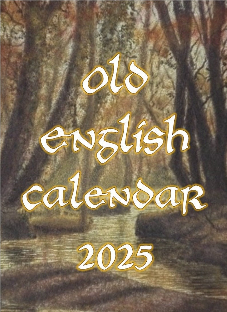 Old English Anglo-saxon Calendar 2025 - Etsy