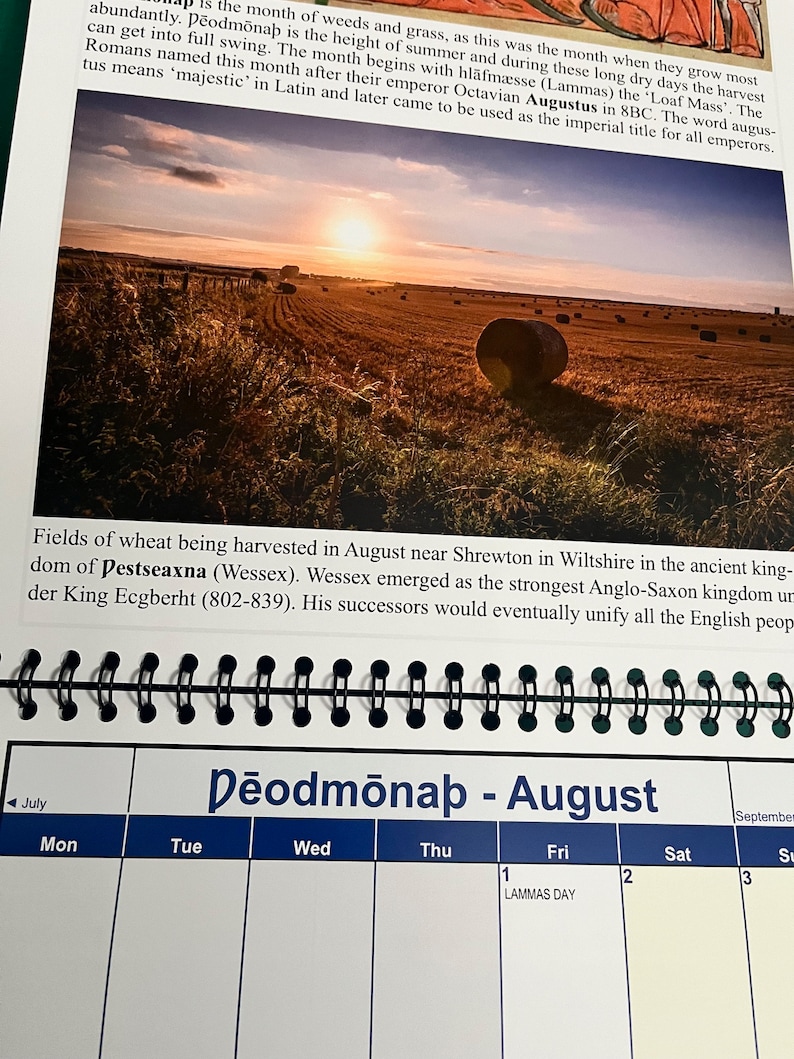 Old English Anglo-saxon Calendar 2025 - Etsy