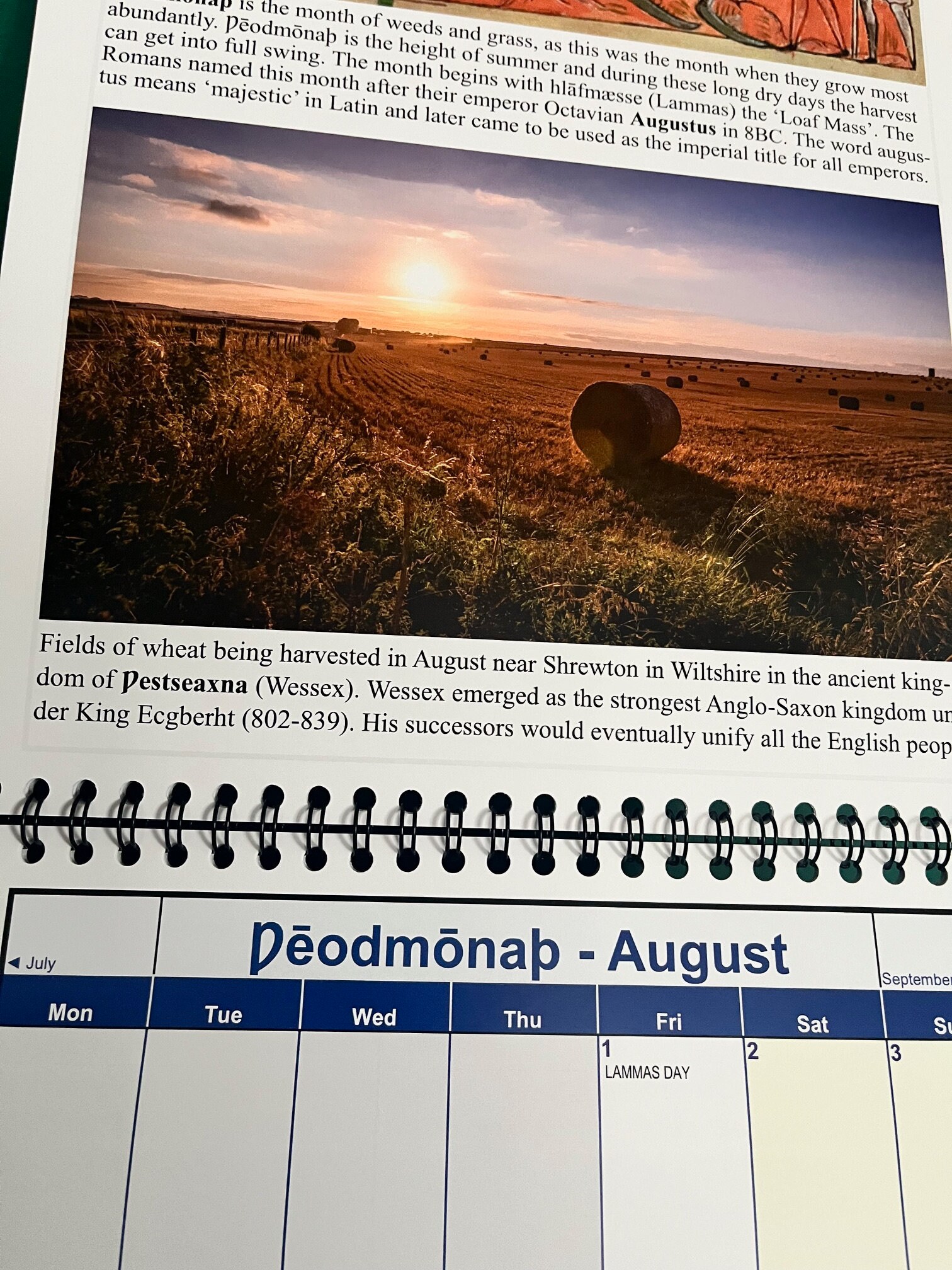 Old English Anglo-saxon Calendar 2025 - Etsy