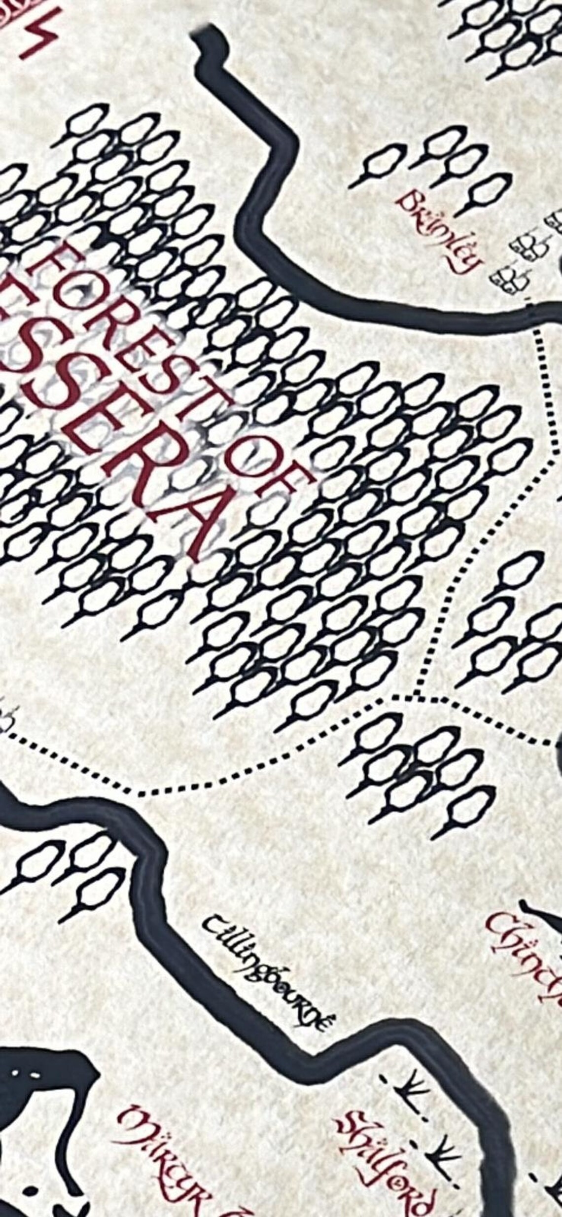 Anglo-saxon Godalming Middle Earth-style Map & Information - Etsy