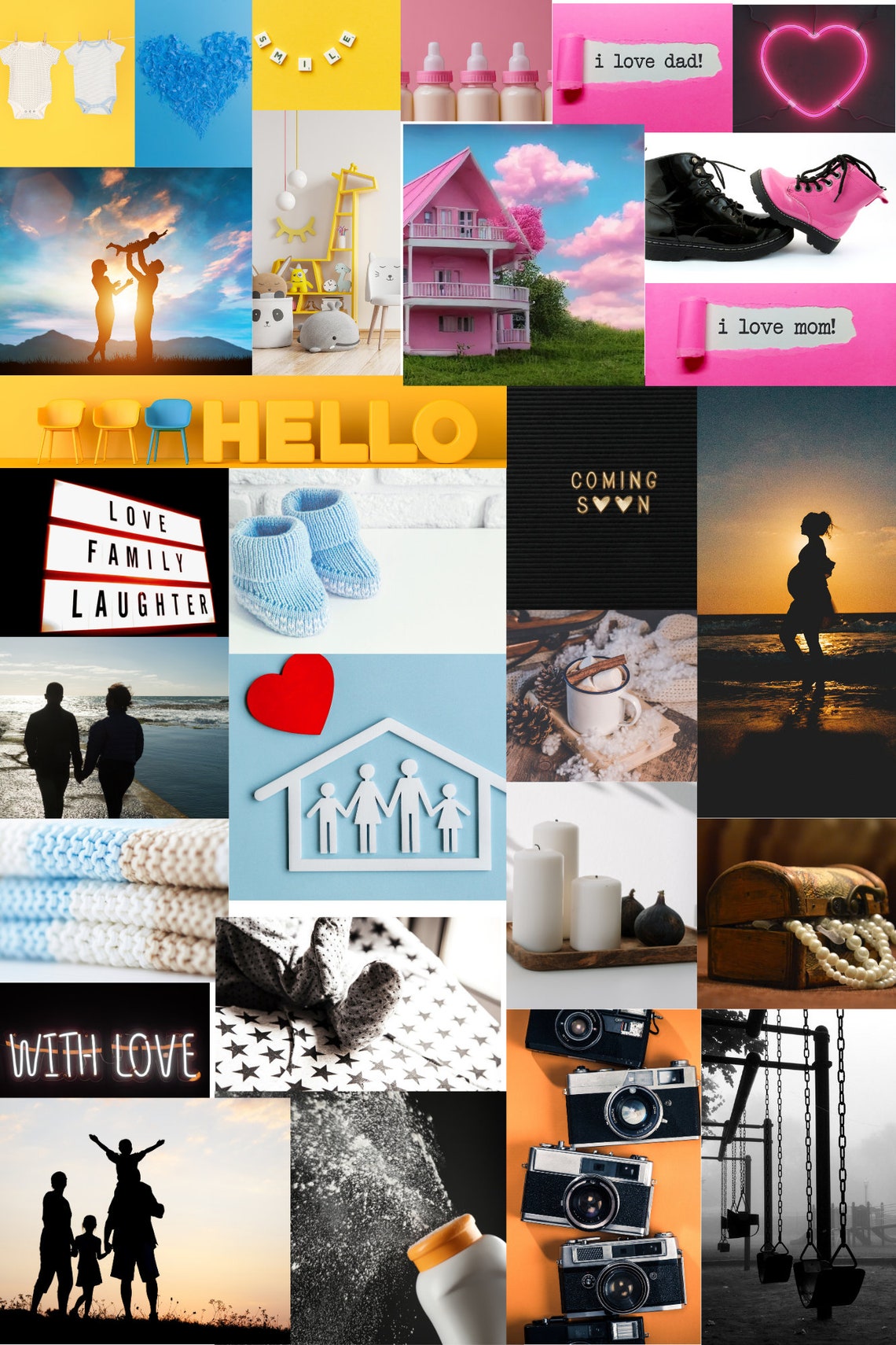 Vision Board Printables, Vision Board Images, Family Vision Board - Etsy