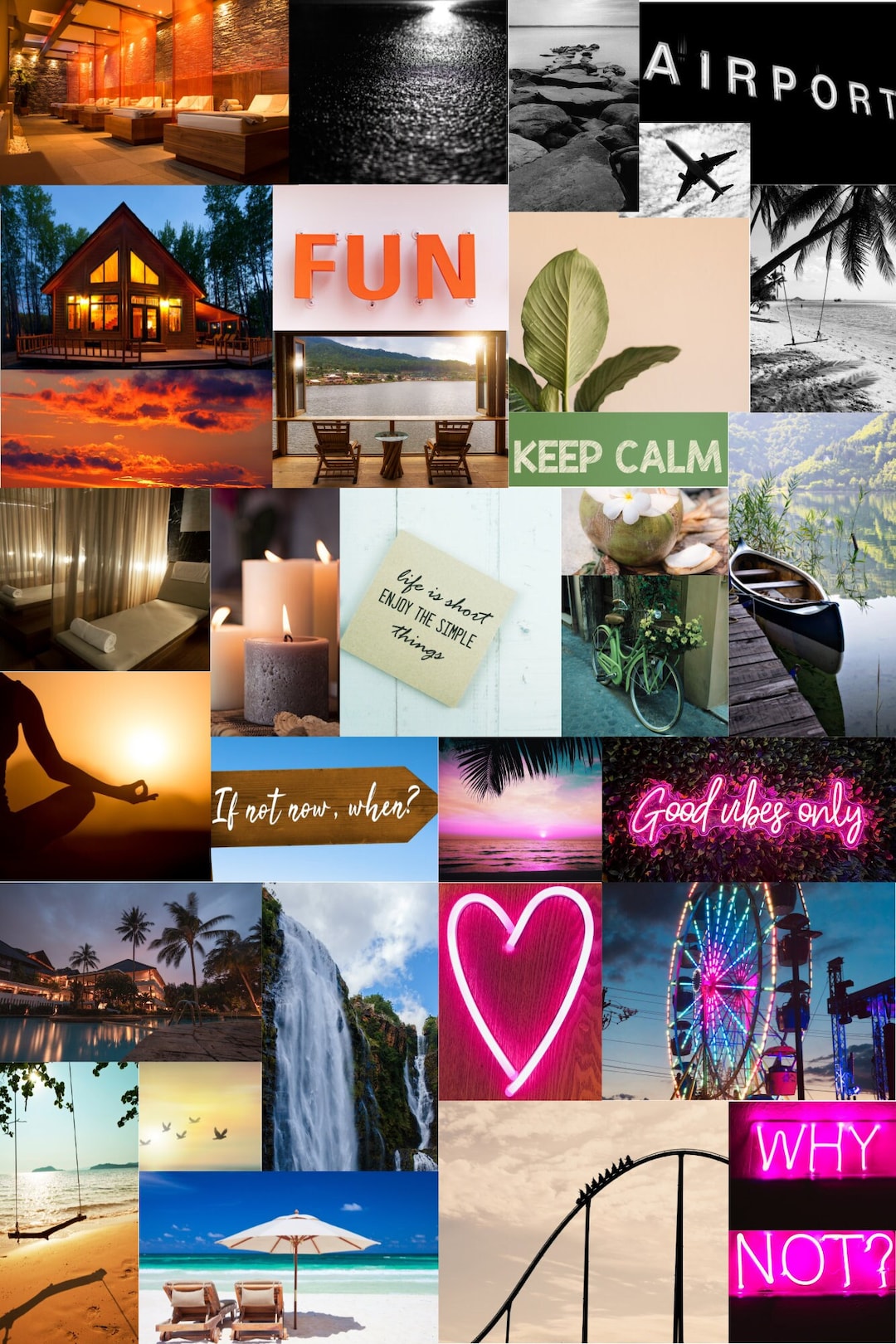 Vision Board Printables, Vision Board Images, Vacation Vision Board ...
