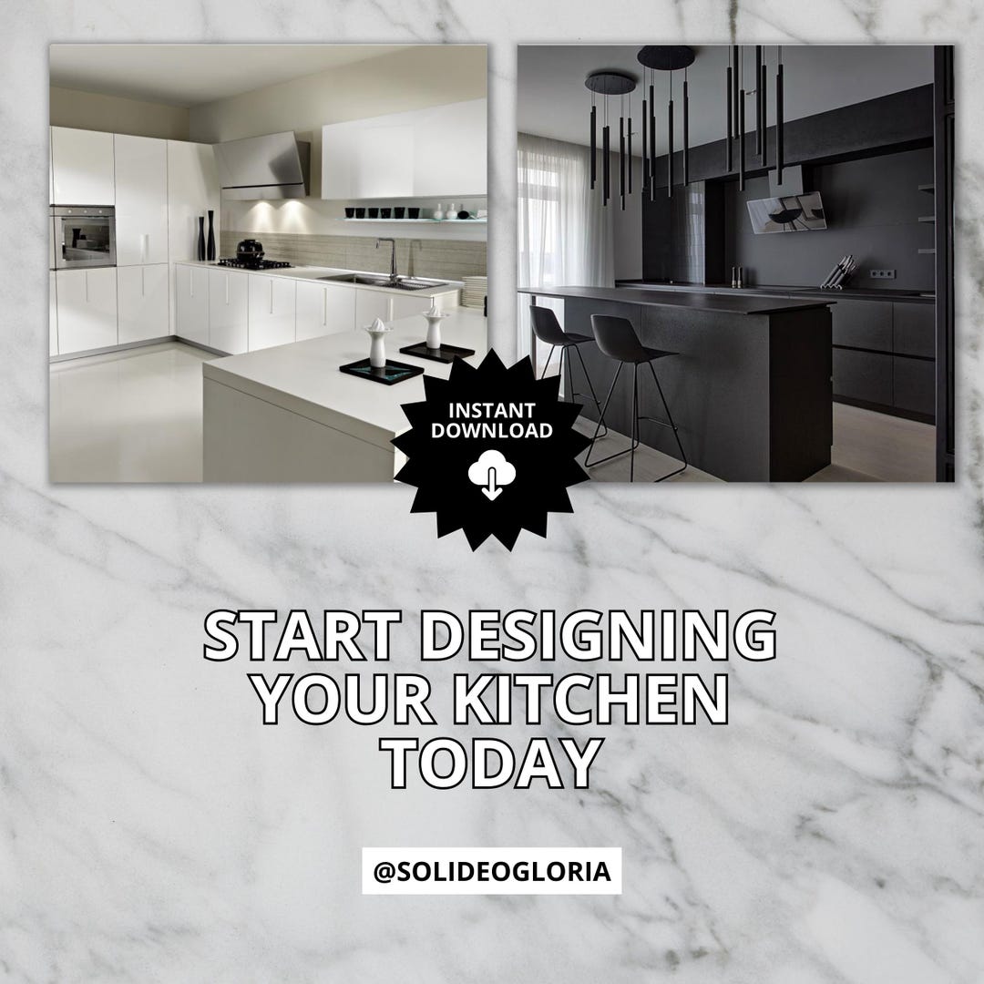 Ultimate Kitchen Design Guide: Create Your Dream Kitchen Today! - Etsy