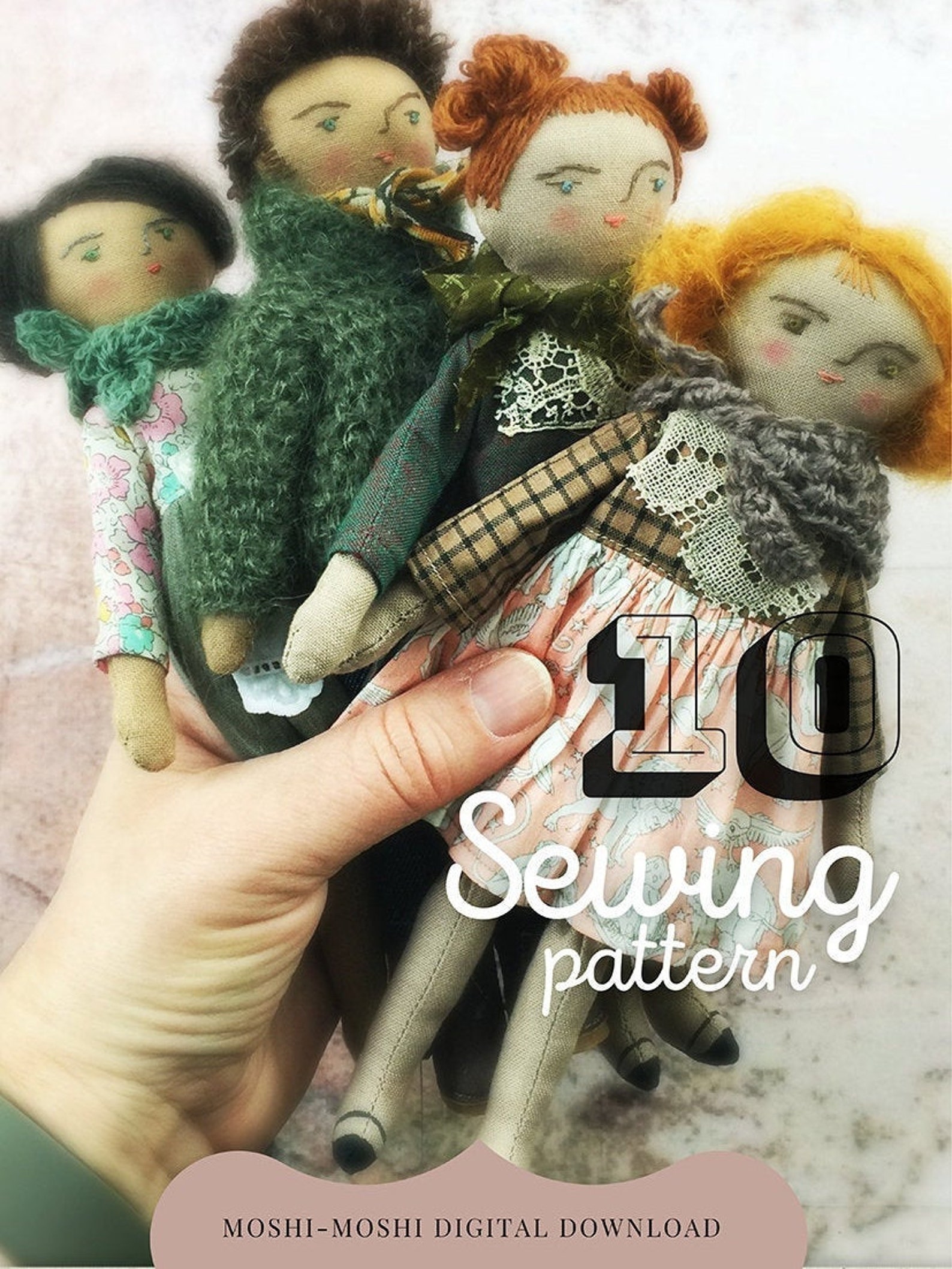 INSTANT DOWNLOAD A4 Version Pdf Moshi-moshi Sewing Class 10, fair Folk ...