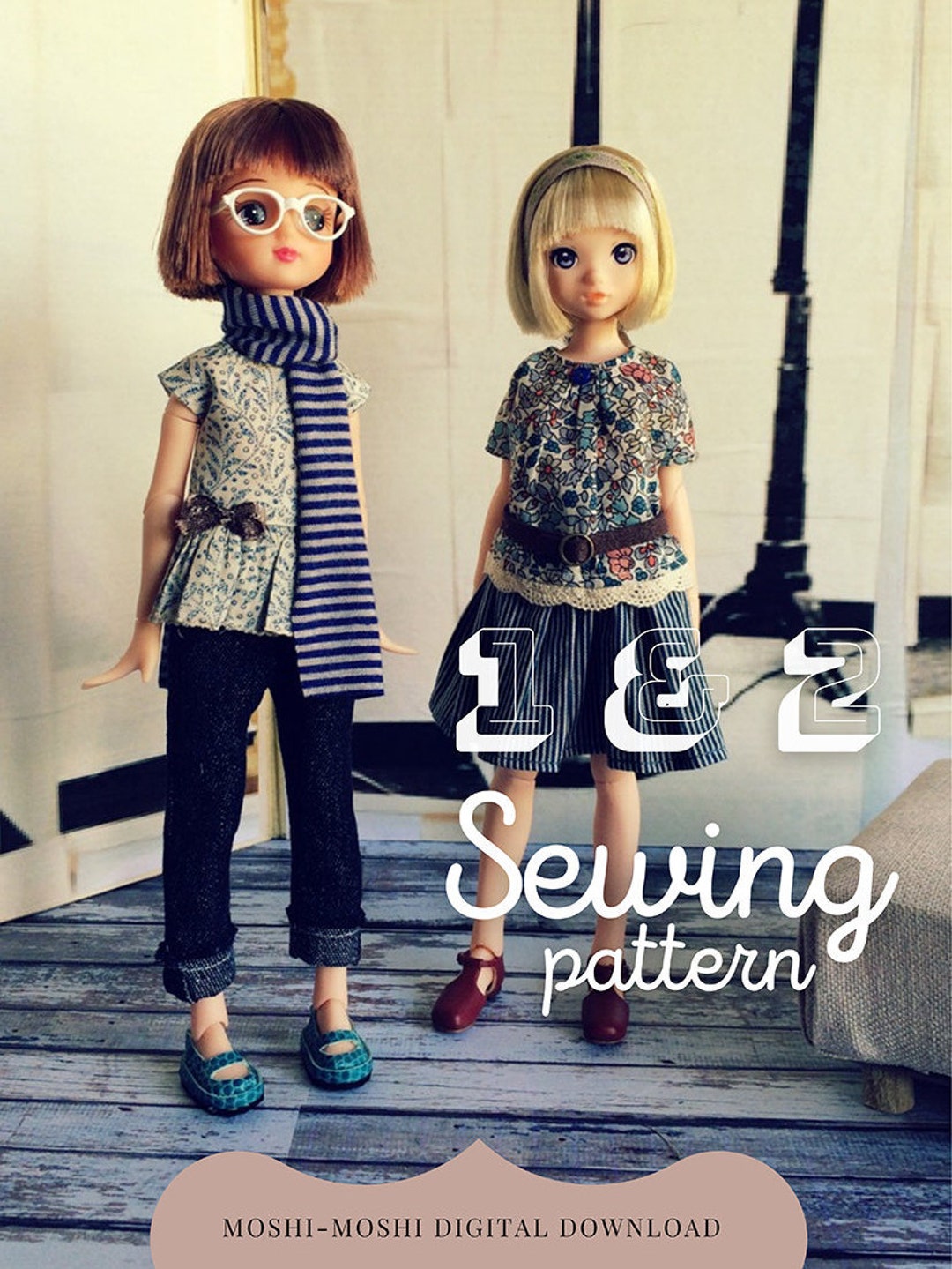 INSTANT DOWNLOAD Pdf Moshi-moshi Sewing Class 1 & 2 -separates Pattern ...