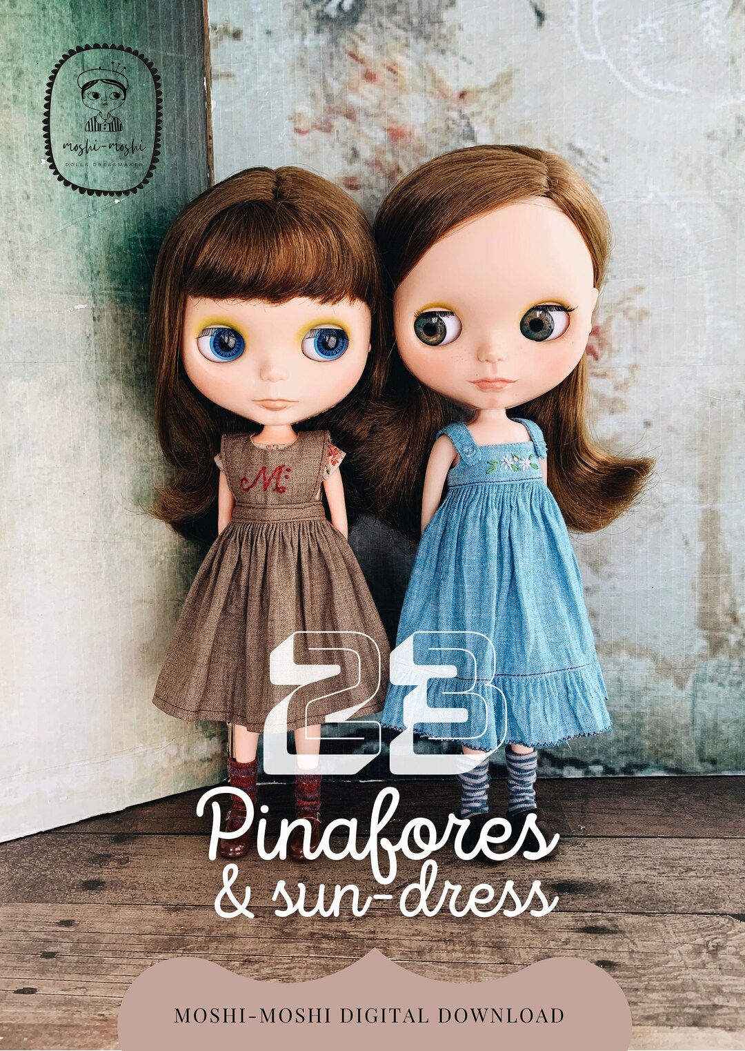 INSTANT DOWNLOAD Pdf - Moshi-moshi Sewing Class 23 - Pinafores and ...