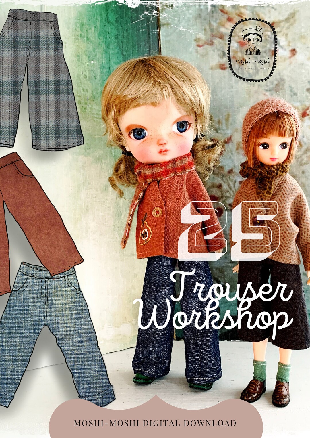 INSTANT DOWNLOAD Pdf - Moshi-moshi Sewing Class 25 - Trouser Workshop (intermediate) - Etsy