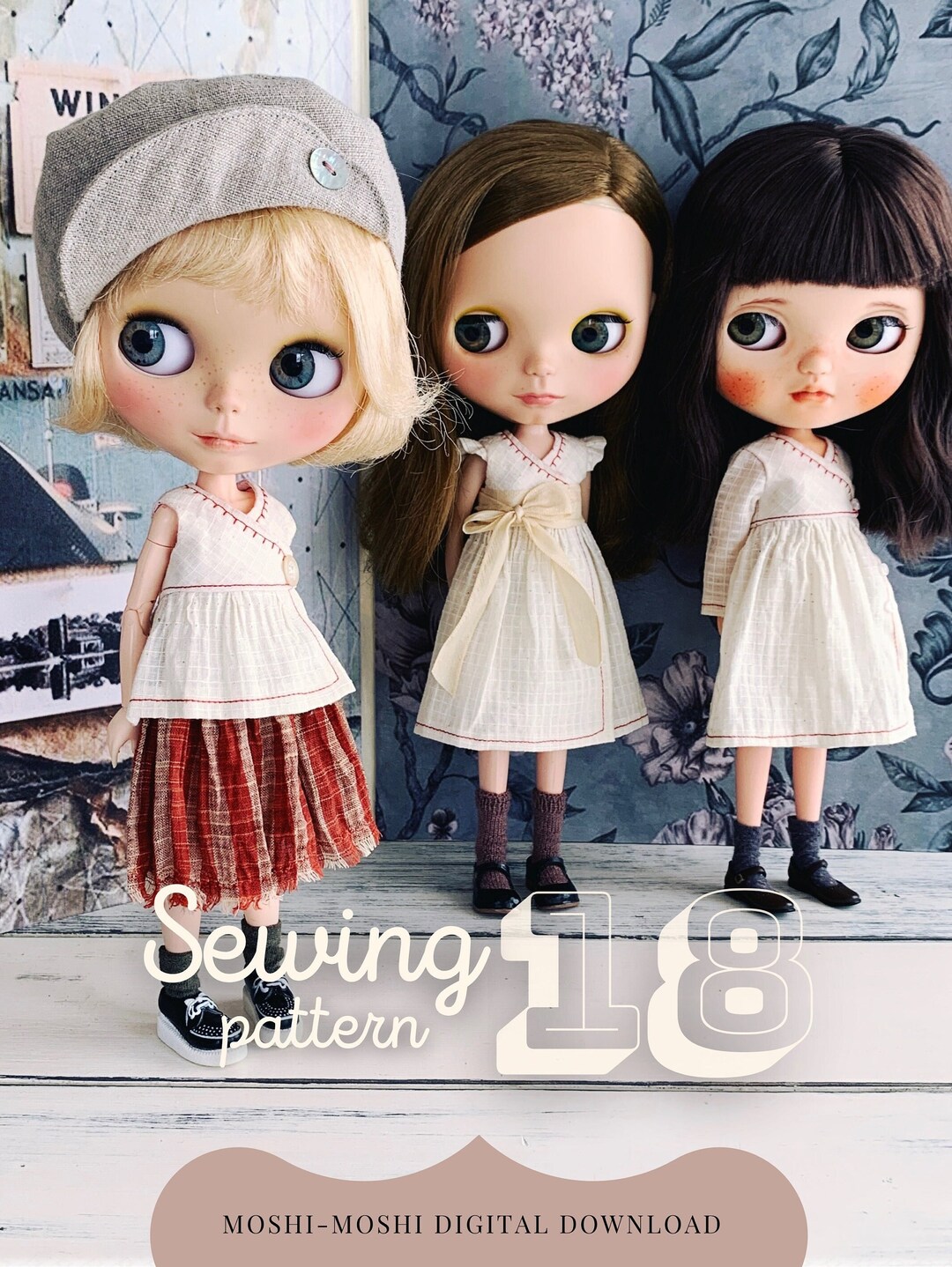 INSTANT DOWNLOAD Pdf - Moshi-moshi Sewing Class 18 - Cache-coeur Dress ...