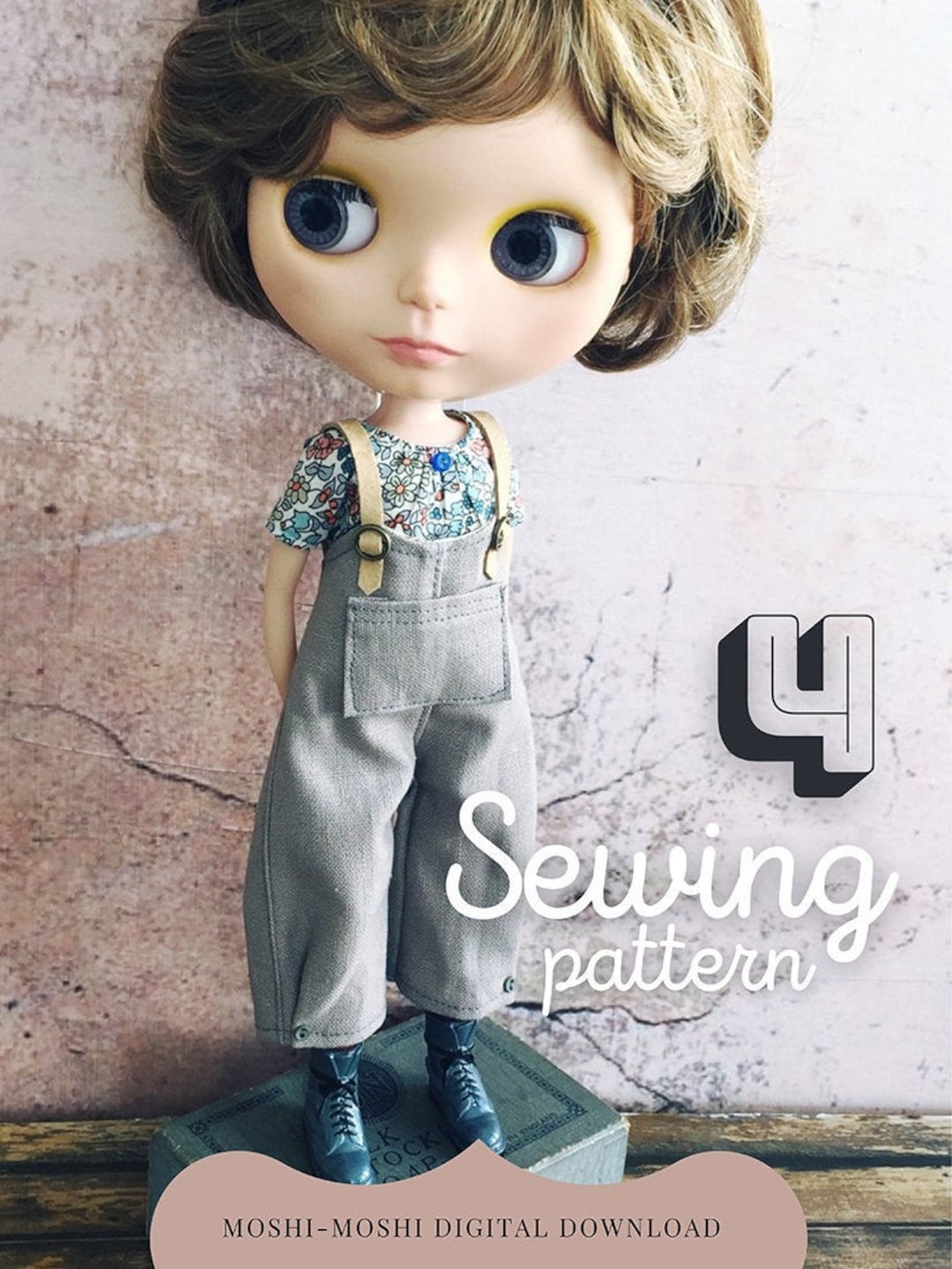 INSTANT DOWNLOAD Pdf Moshi-moshi Sewing Class 4, Pattern Blythe, Ruruko ...