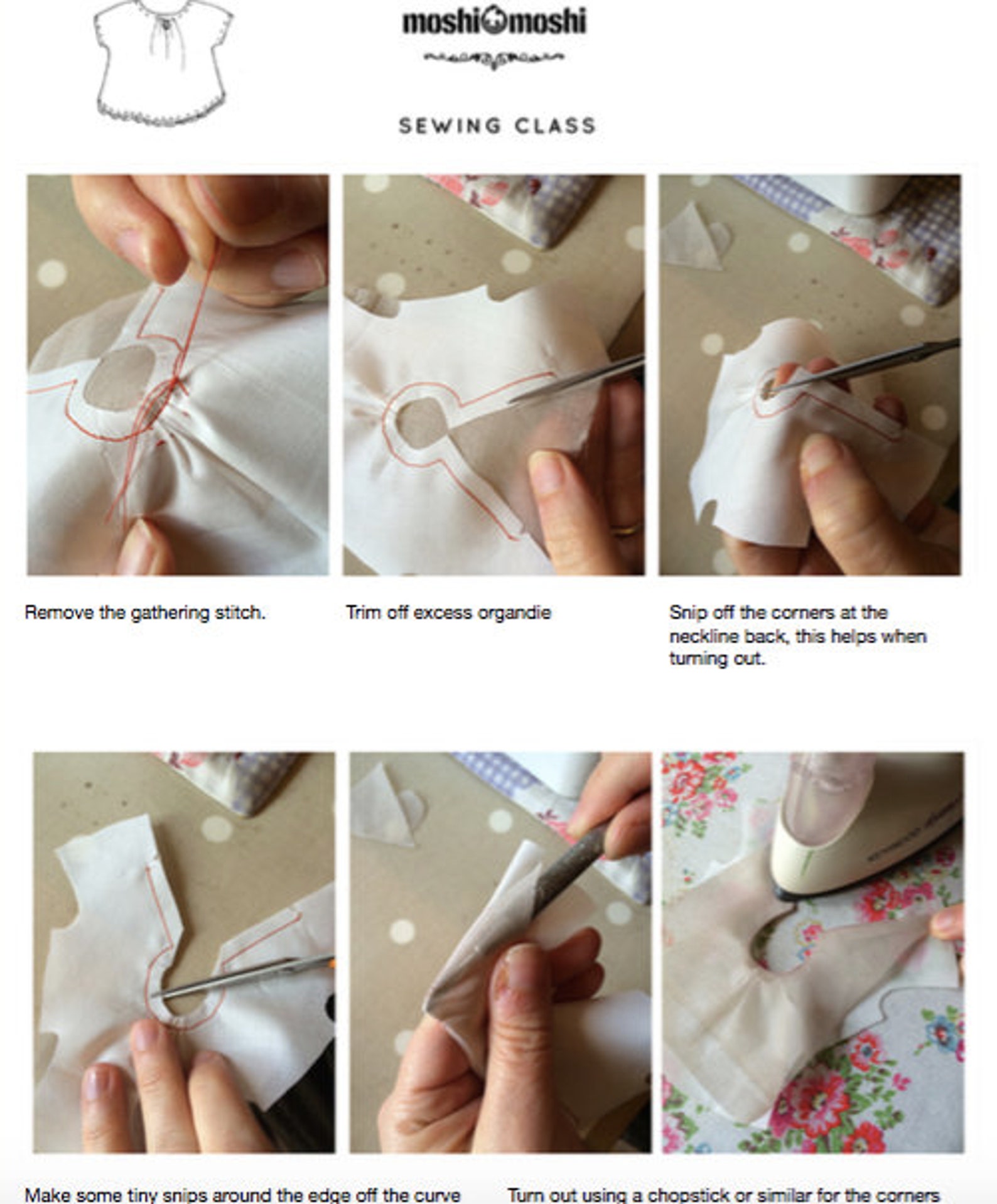 INSTANT DOWNLOAD Pdf Moshi-moshi Sewing Class 1 & 2 -separates Pattern ...