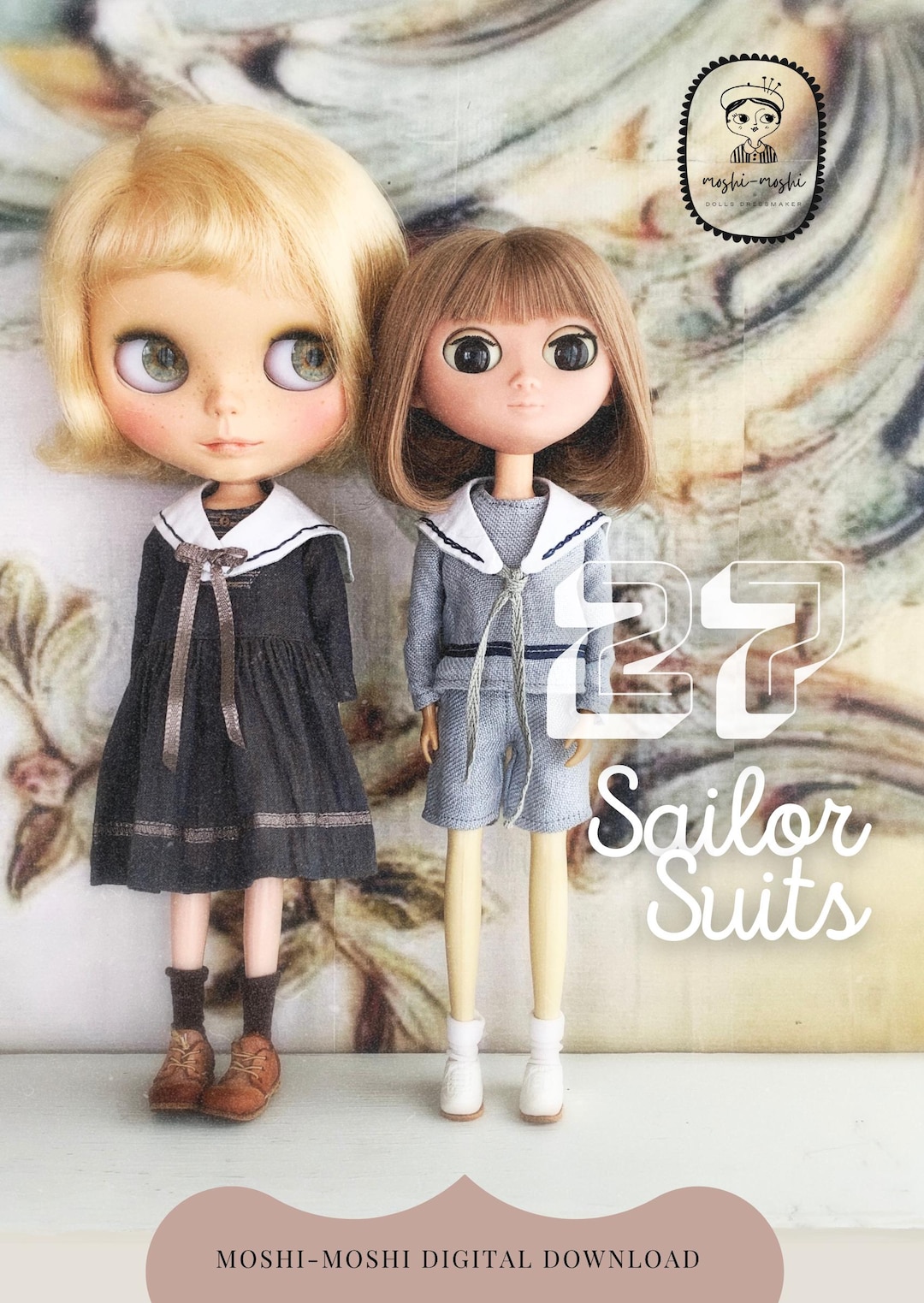 INSTANT DOWNLOAD Pdf - Moshi-moshi Sewing Class 27 - Sailor Suits (intermediate) - Etsy