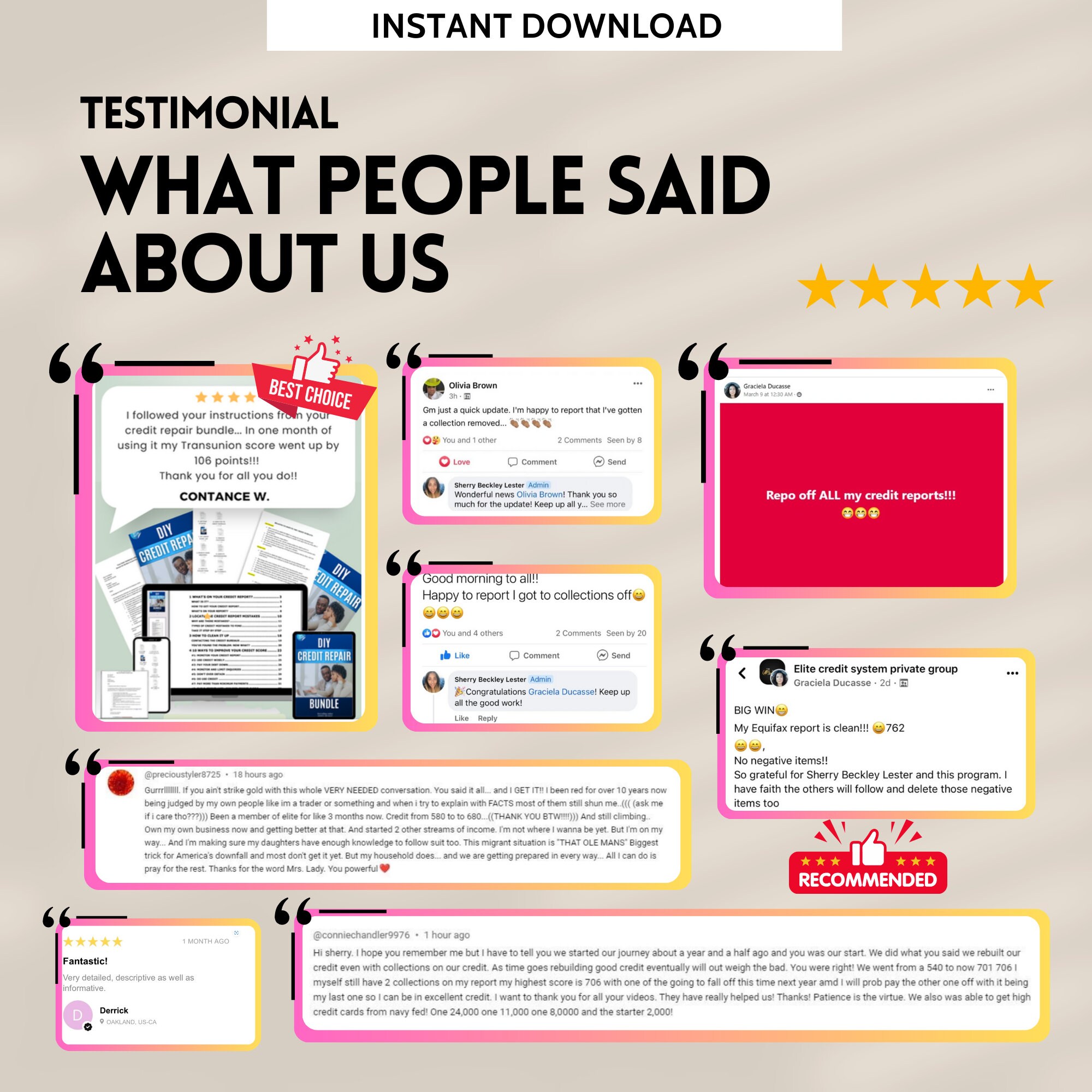 DIY Credit Repair Bundle, Template Bundle, Poor Bad Credit, Credit ...