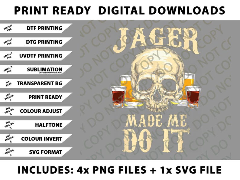 Funny Alcohol Jager Png Bundle, SVG Files, Digital Downloads - Etsy