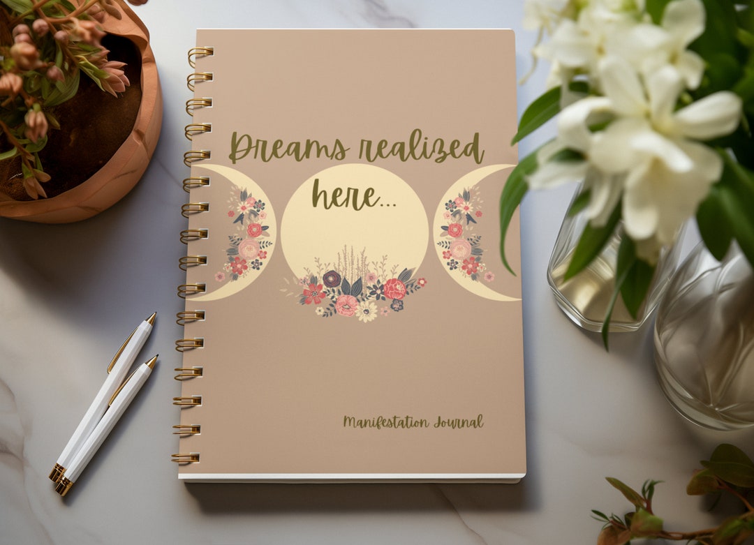 Dreams Notebook Ruled Line, Notebook, Dream Journal, Journal, Moon ...