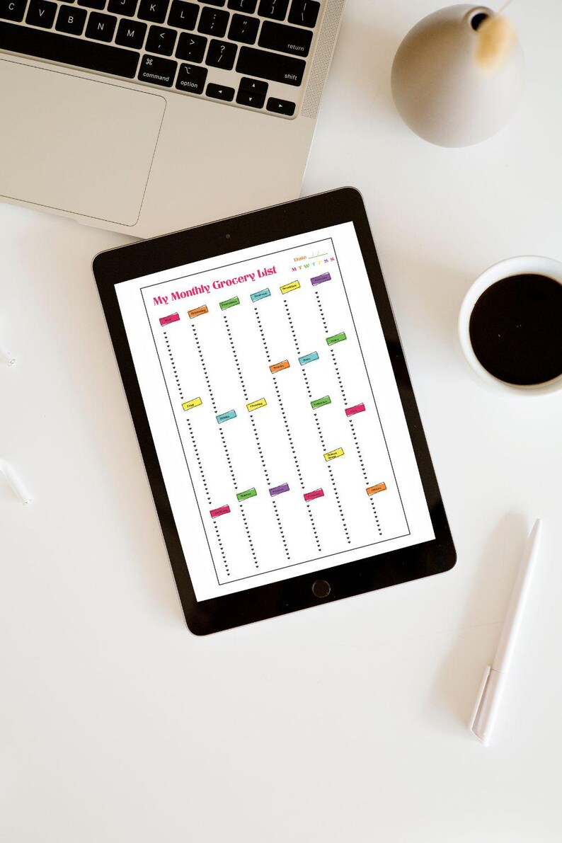 Printable Monthly Grocery List | Printable | Shopping List |meal ...
