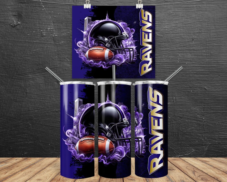 Raven 20oz Skinny Tumbler Wrap PNG, Sport 20oz Tumbler PNG, Mascot ...