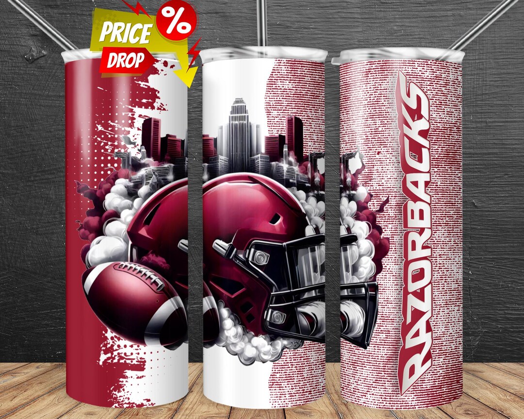 Razorback 20oz Skinny Tumbler Wrap PNG, Sport 20oz Skinny Tumbler PNG ...