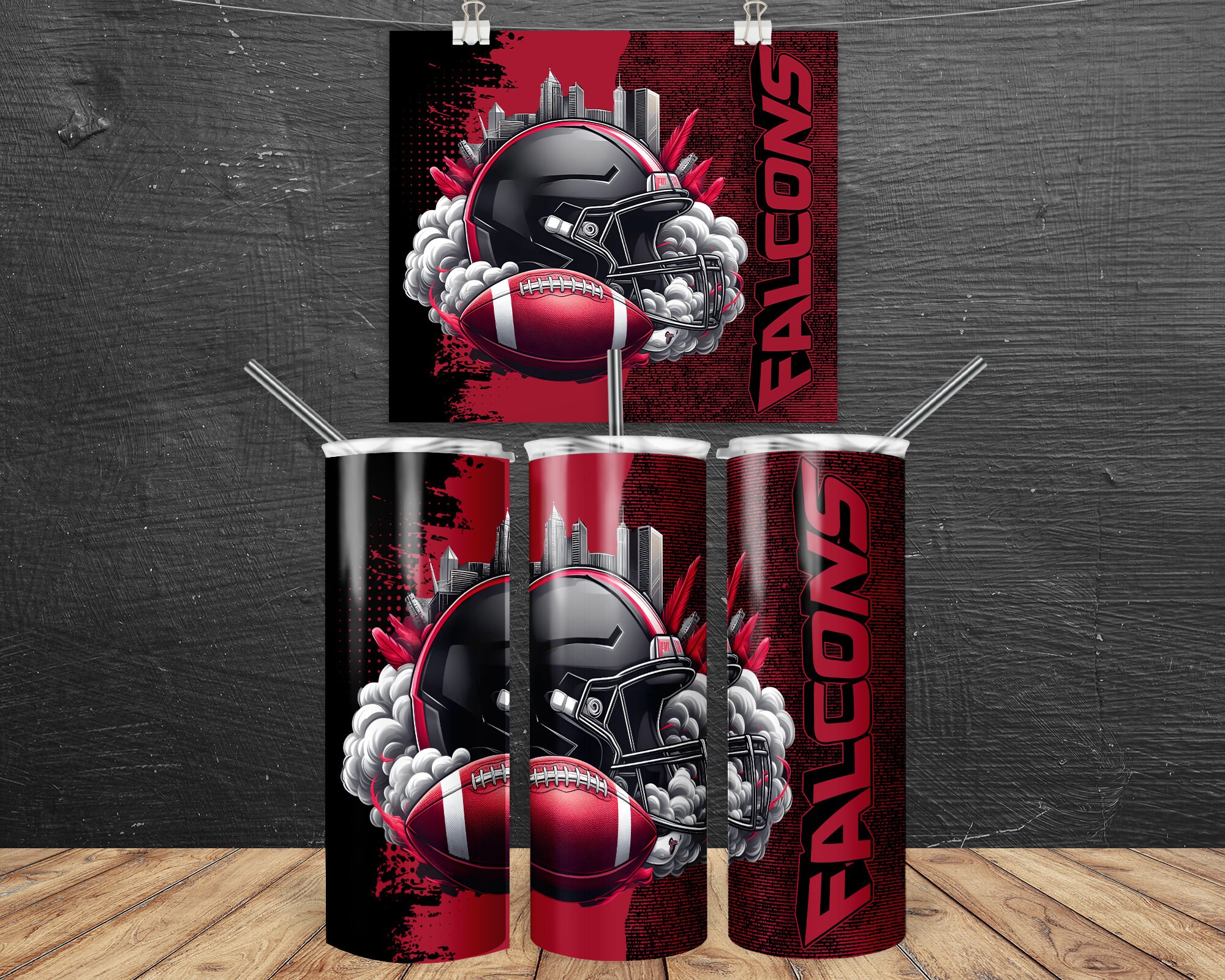 Falcon 20oz Skinny Tumbler Wrap PNG, Sport 20oz Tumbler PNG, Mascot ...