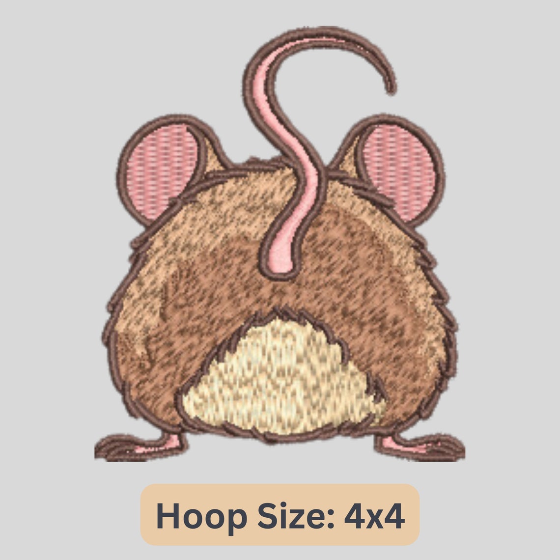 Cute Mouse Embroidery Design, Exotic Pet Embroidery File (digital ...