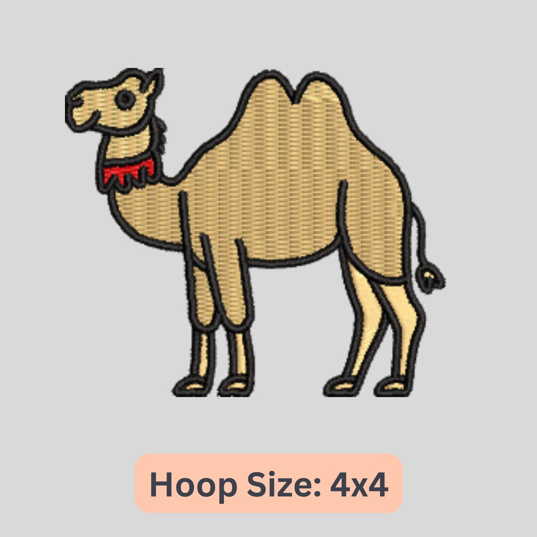 Camel Embroidery Design, Cute Desert Camel Embroidery File, Hump Day ...