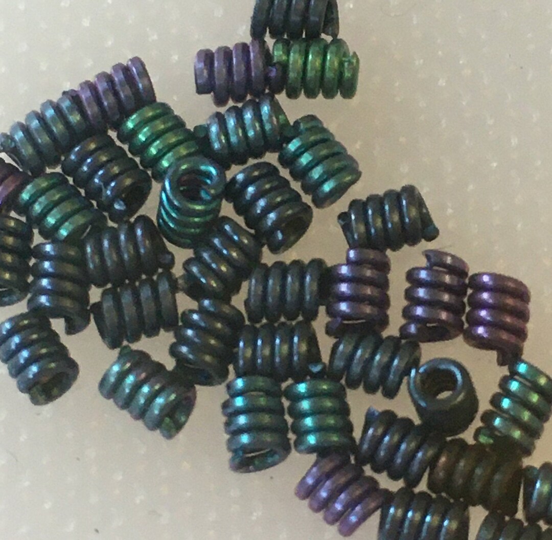 Vintage Blue Niobium Mini Coils - Etsy