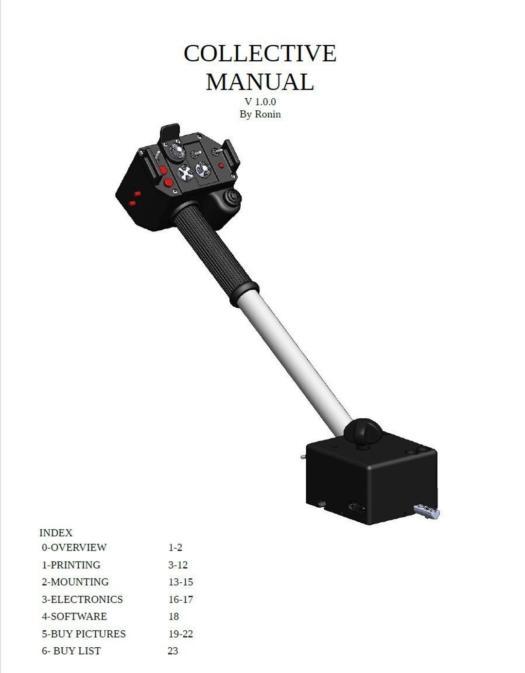 Helicopter Collective DIY - Etsy