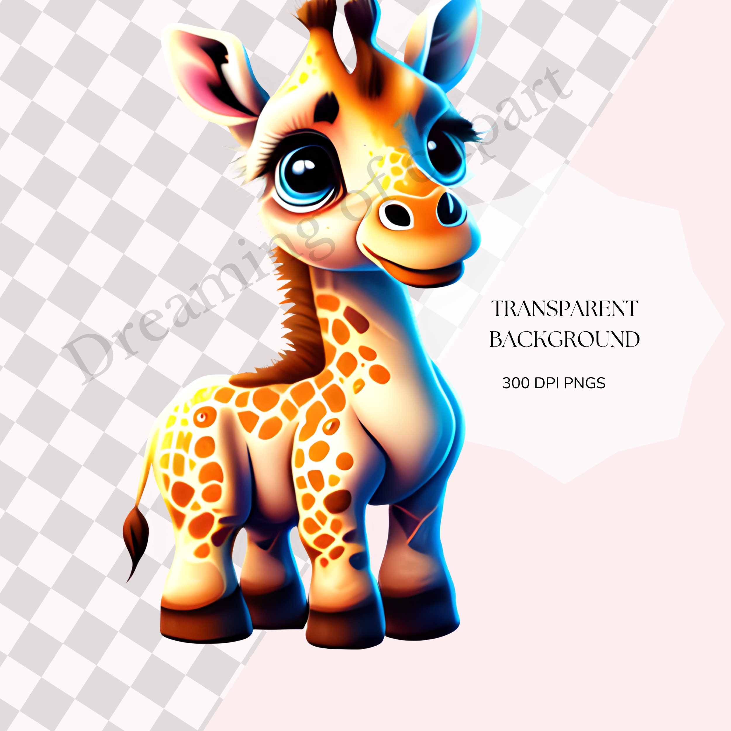 Cute Jungle Animals PNG Clip Art Safari Babyshower Nursery PNG Woodland ...