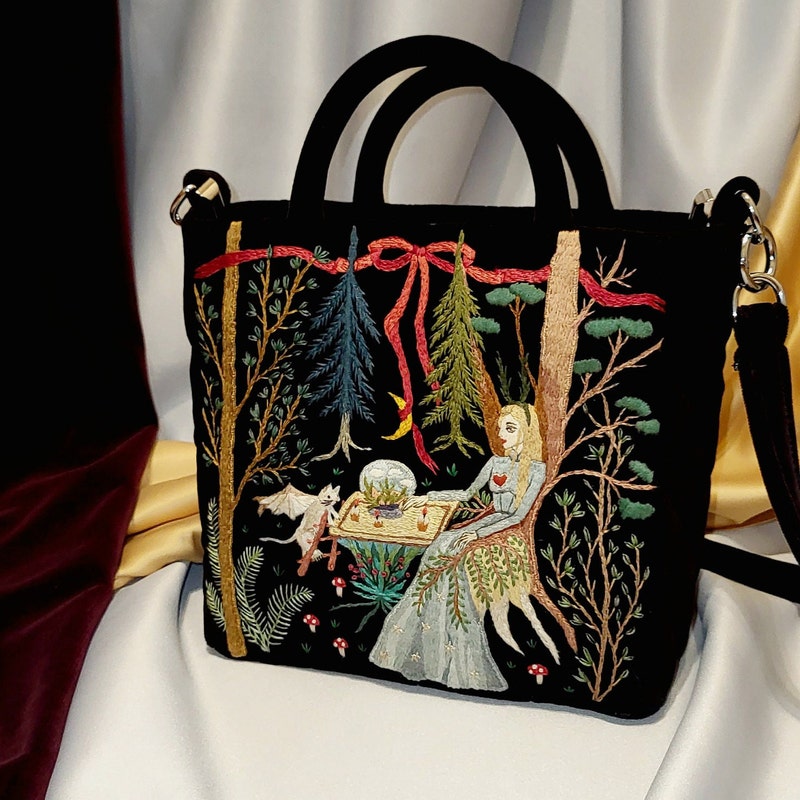Embroidery Handbag - Etsy
