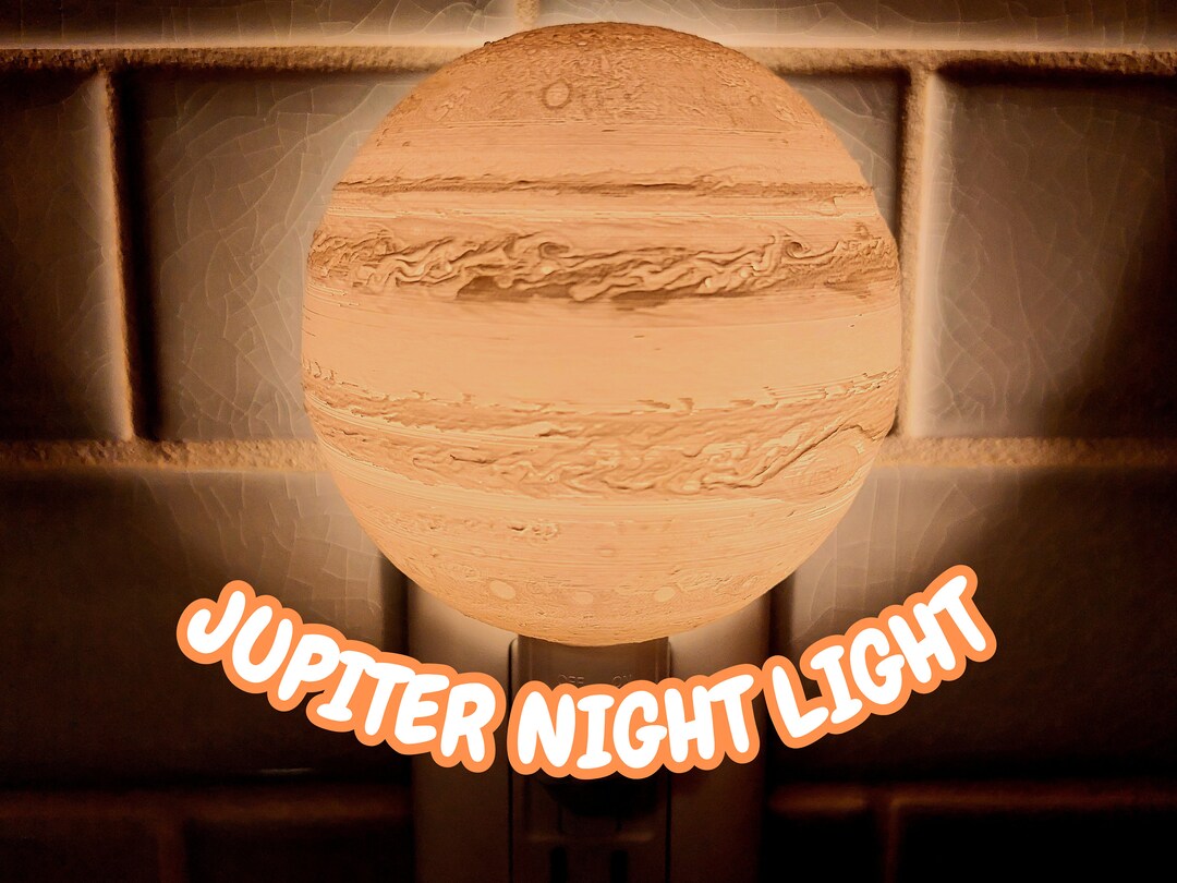 3D Jupiter Night Light - (plug In, LED) - Etsy