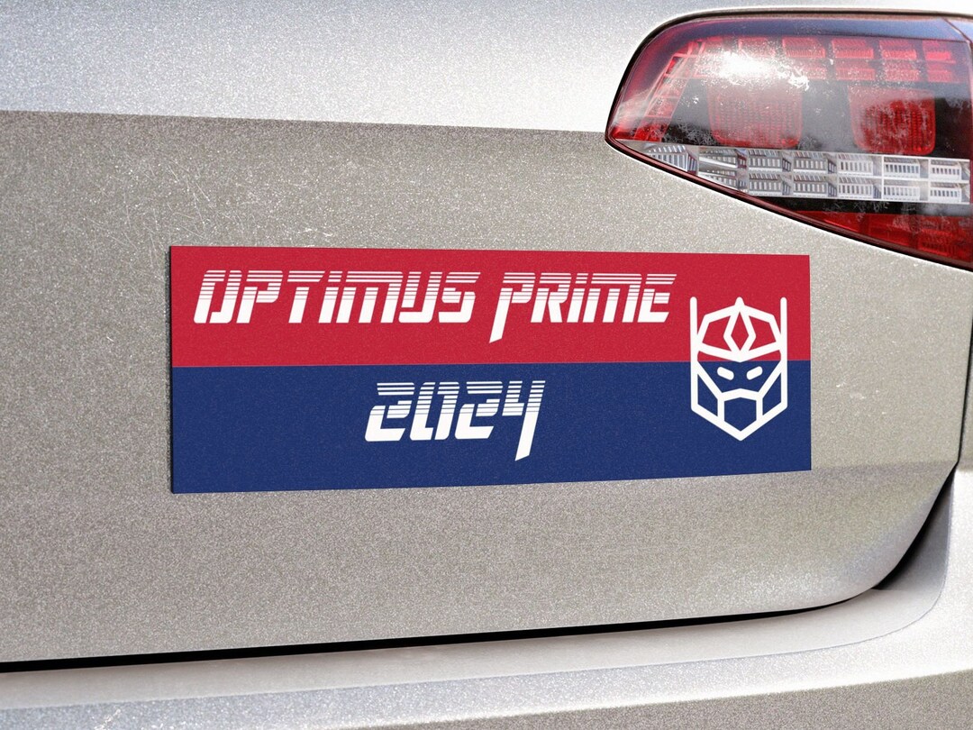 Transformers, Optimus Prime Bumblebee 2024 Car Magnet Election Sticker, Campaign Magnets, Fan ...