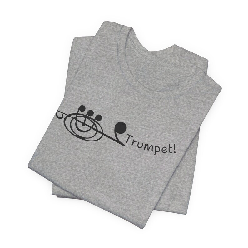 Trumpet T-shirt front Design Music Teacher Shirt, Musician's Shirt - Etsy