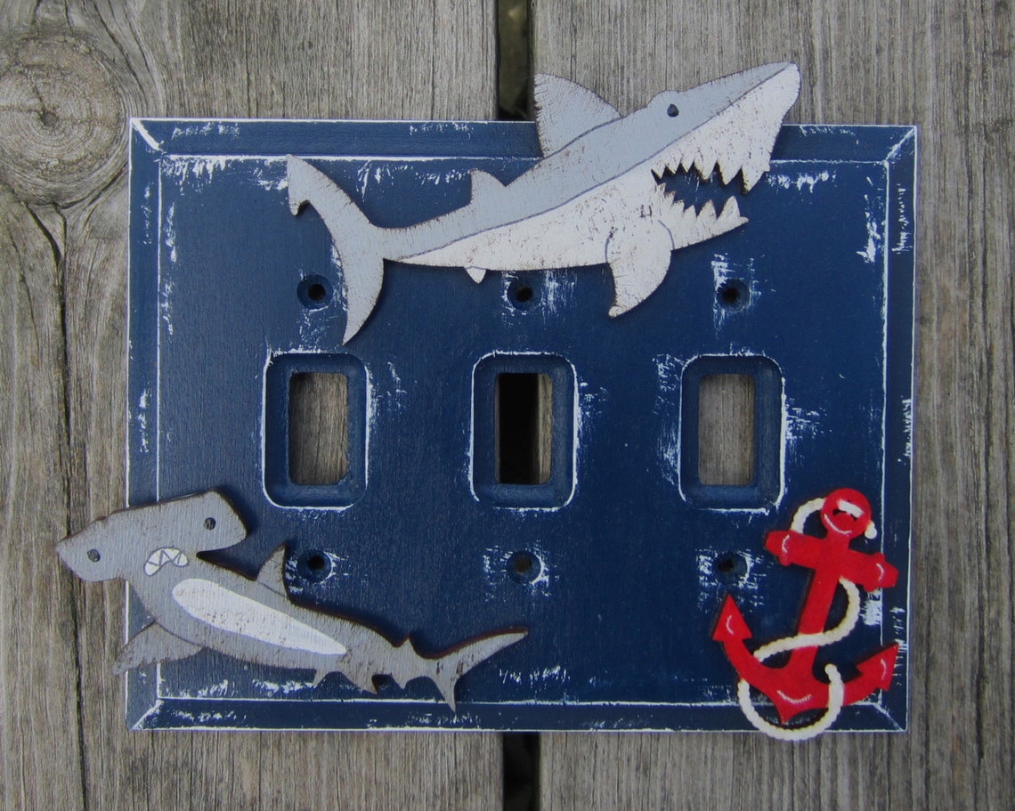 NAUTICAL Lighthouse/ocean/rustic Beach Decor Switch Plate - Etsy